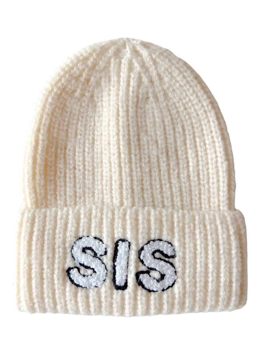 Sis Knit Hat | Ivory - PREORDER – BayBay Boutique